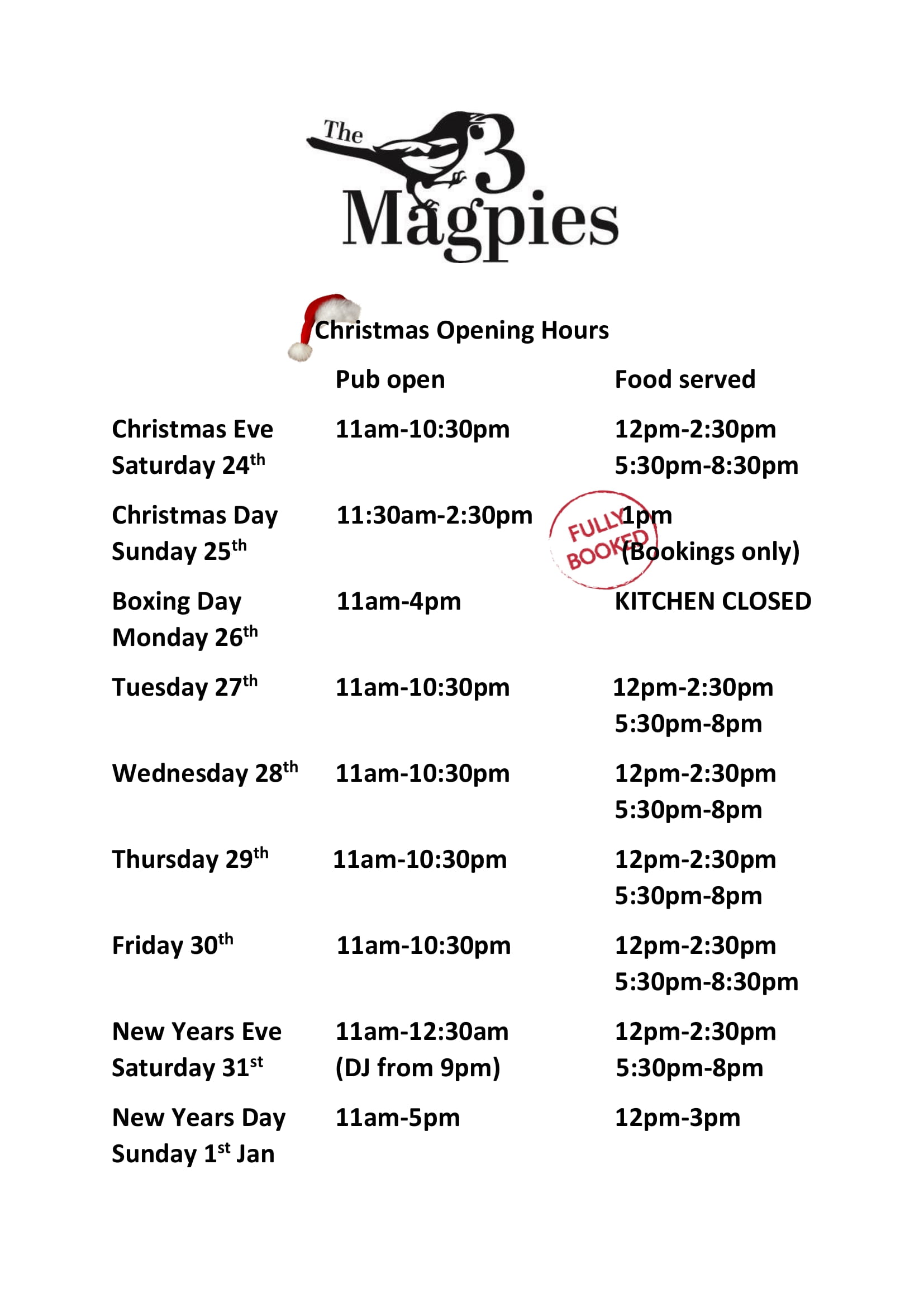 The Three Magpies , Melksham