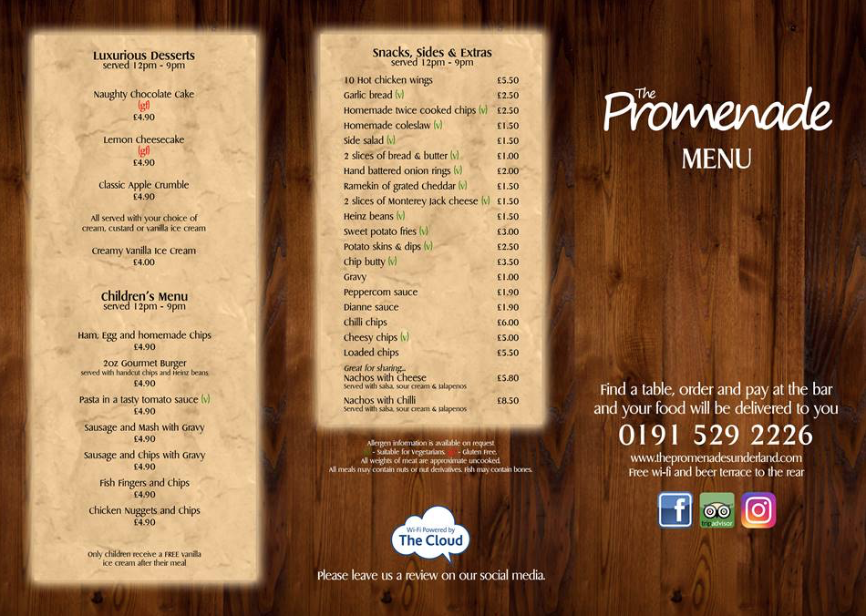 Food | The Promenade, Sunderland