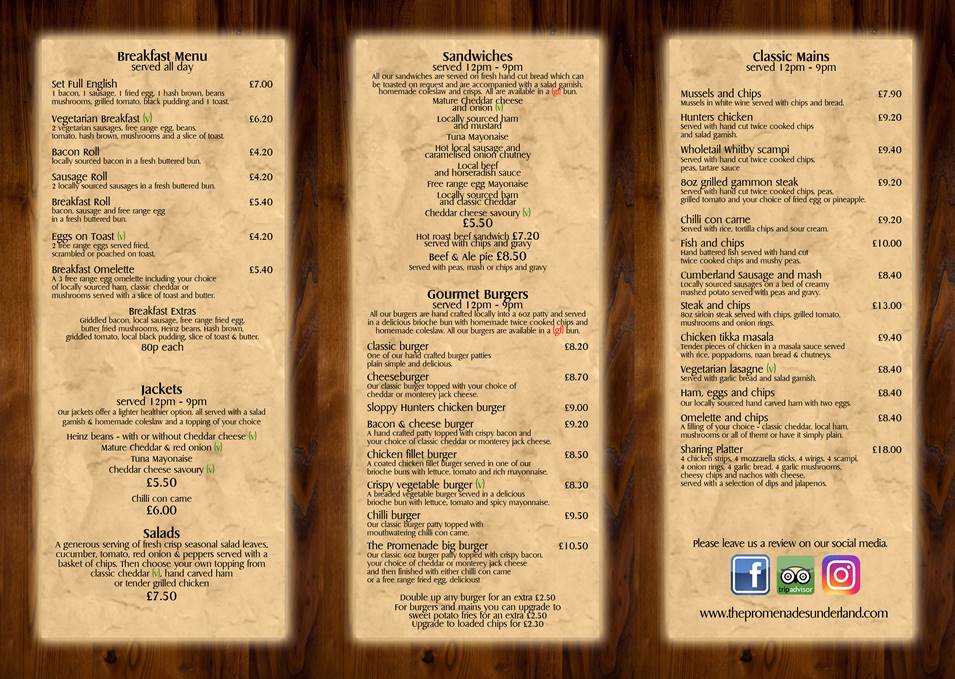 Food | The Promenade, Sunderland